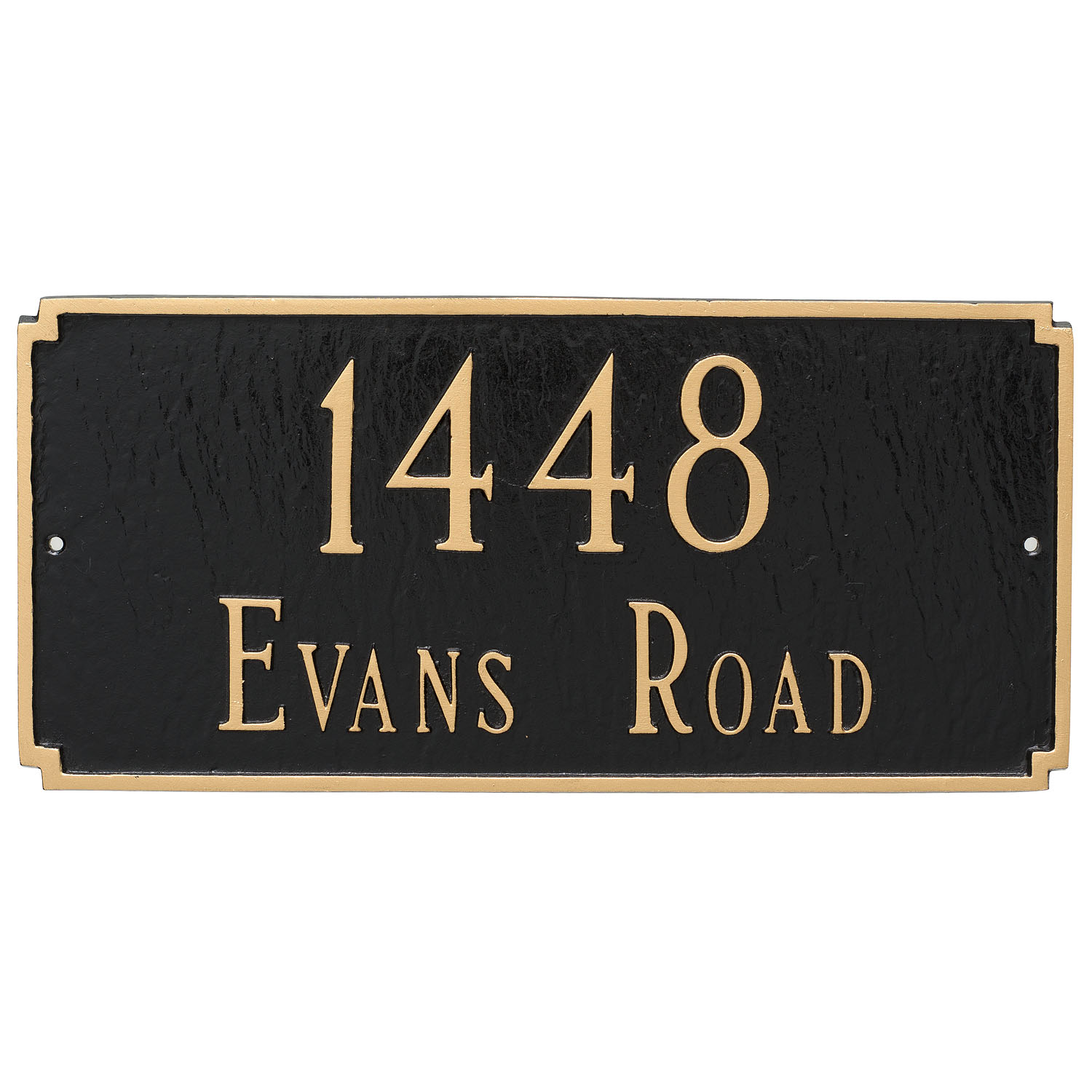 Madison Standard Two Line Address Sign Plaque – Montague Metal Products