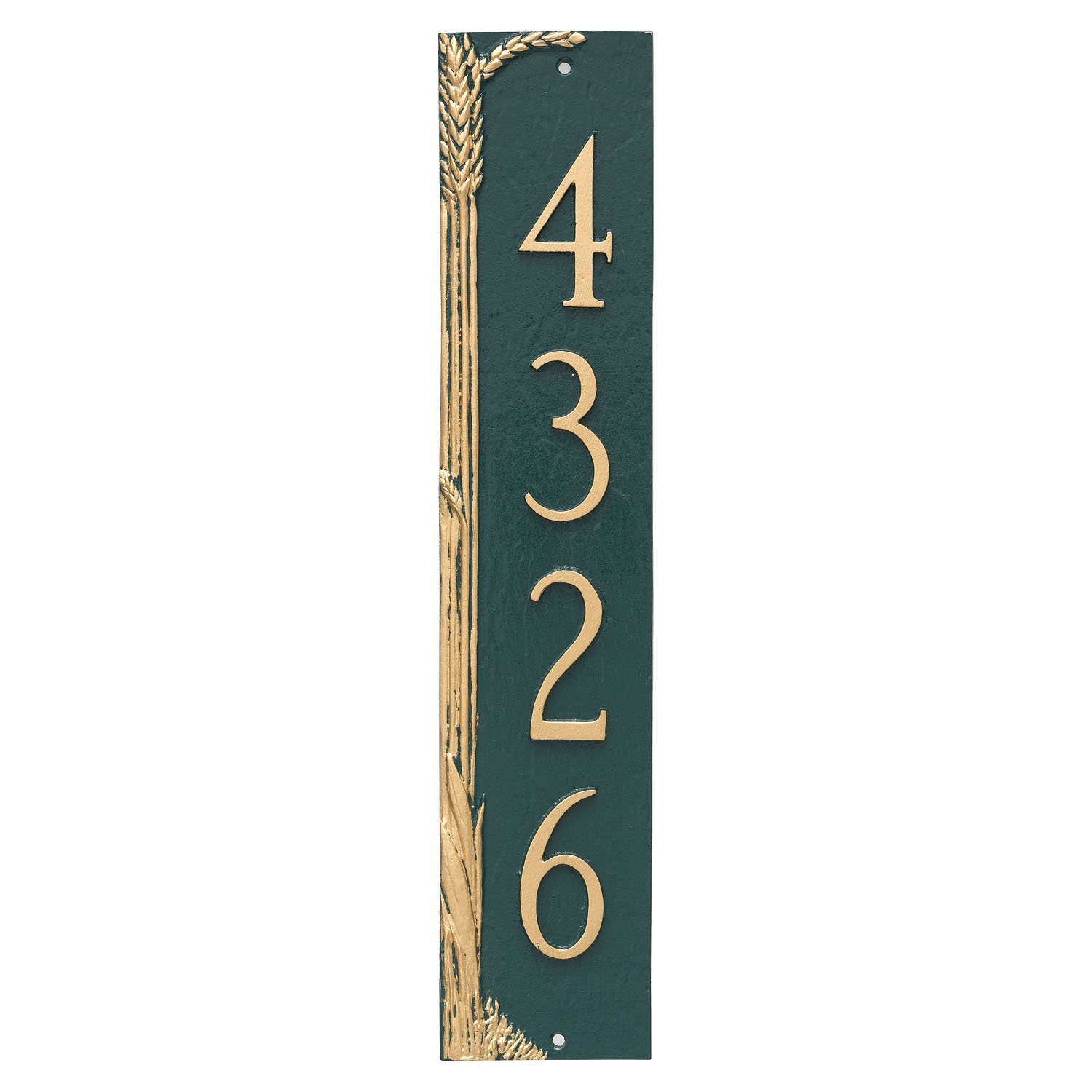 Wheat Column Address Sign Plaque – Montague Metal Products