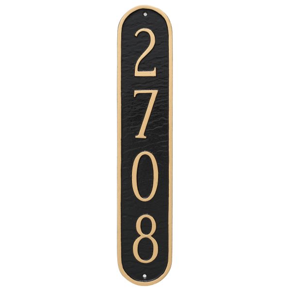 Oblong Column Address Sign Plaque – Montague Metal Products