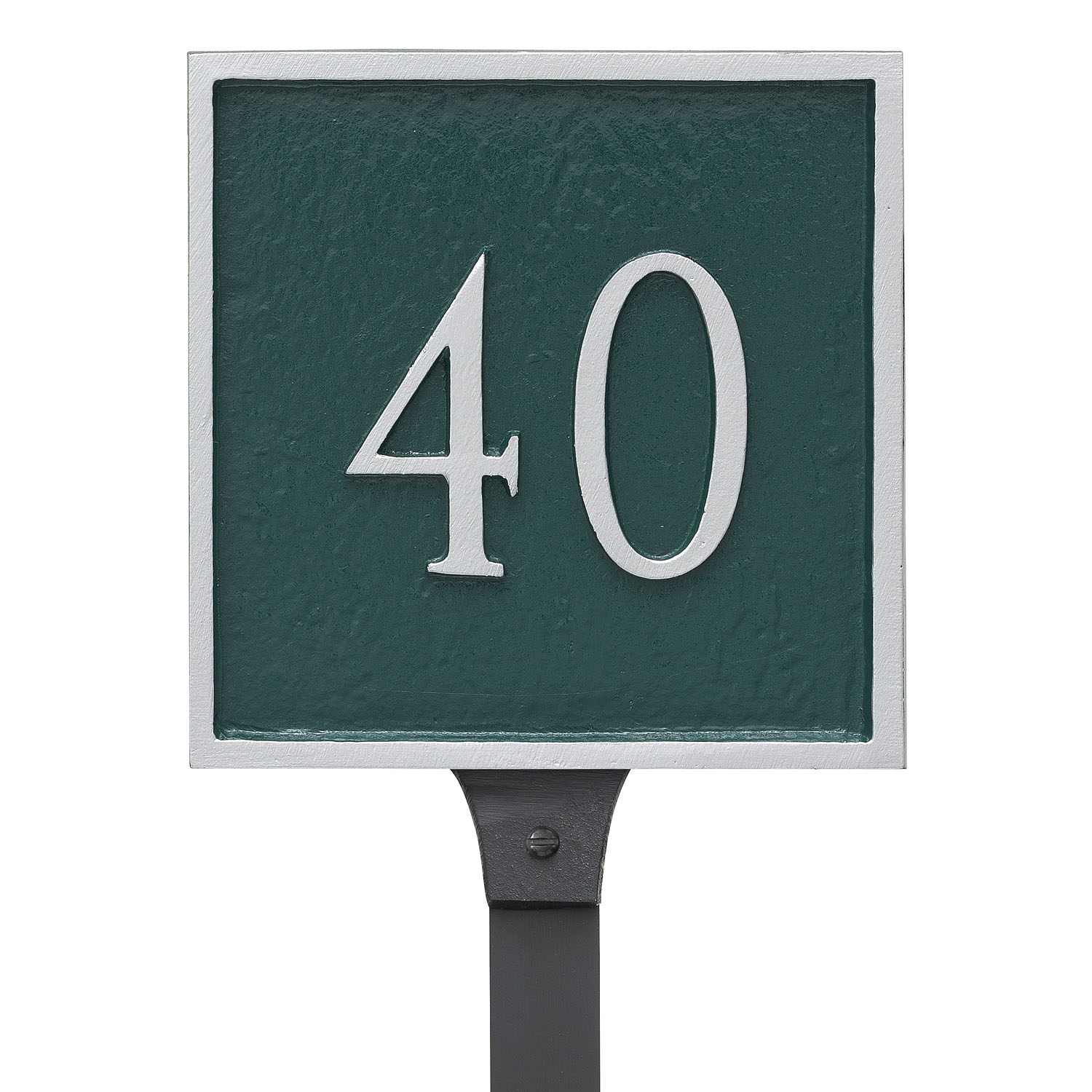 Classic Square Petite Address Sign Plaque with Lawn Stakes – Montague ...