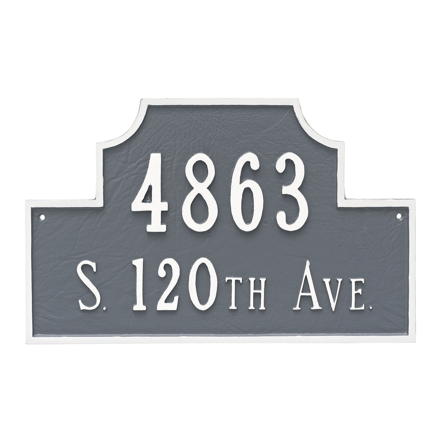 Beckford Estate Two Line Address Sign Plaque – Montague Metal Products