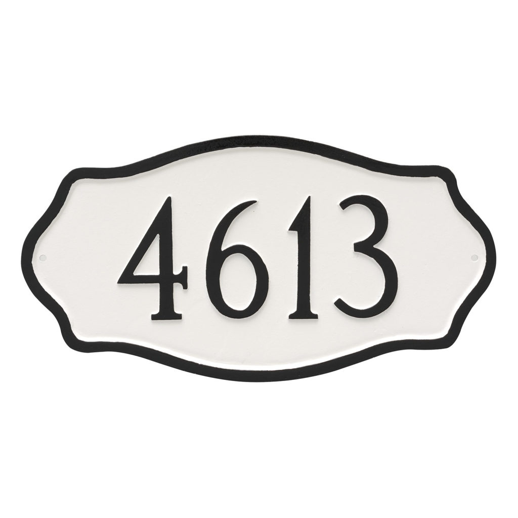 Hampton Standard Address Plaque Montague Metal Products