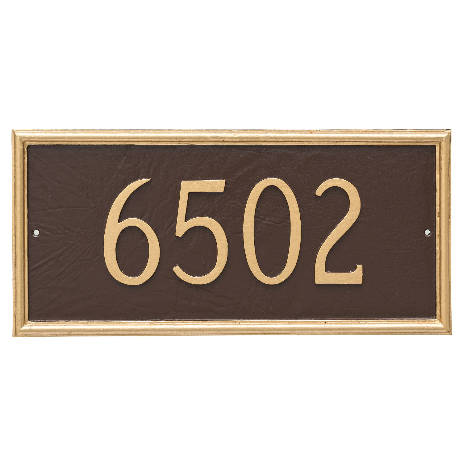 Melilla Rectangle One Line Address Sign Plaque – Montague Metal Products