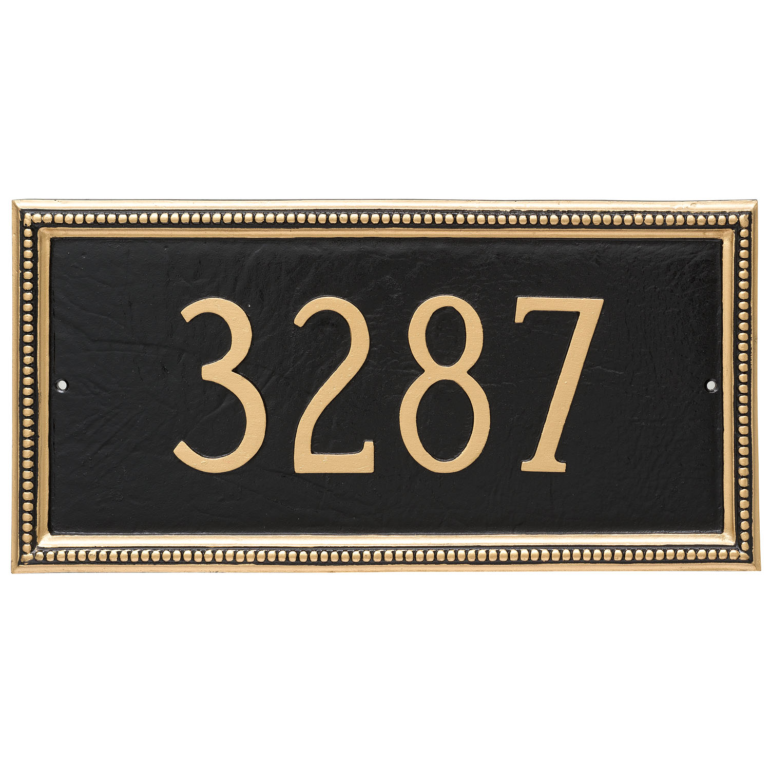Verona Rectangle One Line Address Sign Plaque – Montague Metal Products