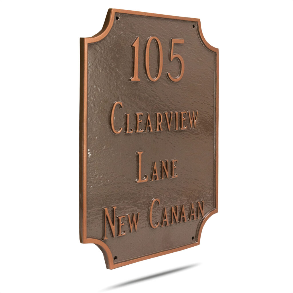 Waterford Multi Line Address Sign Plaque – Montague Metal Products