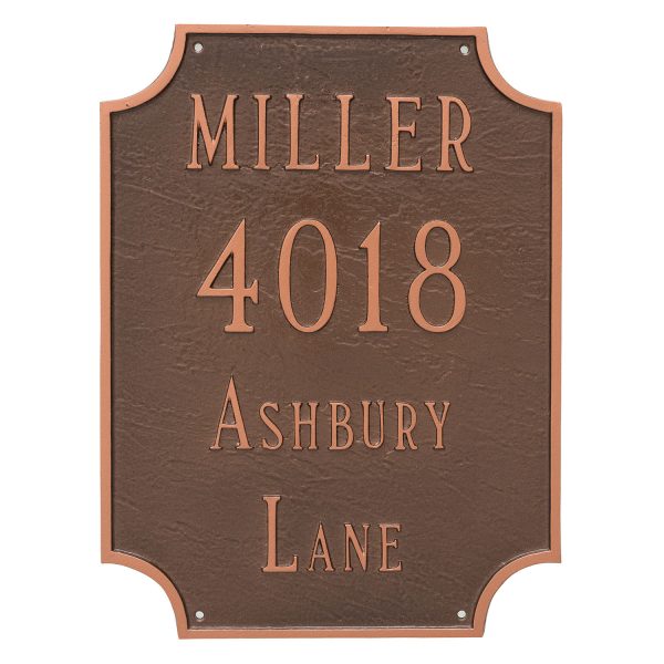Waterford Multi Line Address Sign Plaque – Montague Metal Products