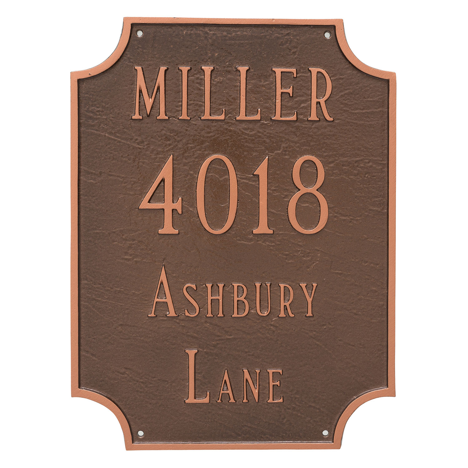 Waterford Multi Line Address Sign Plaque – Montague Metal Products