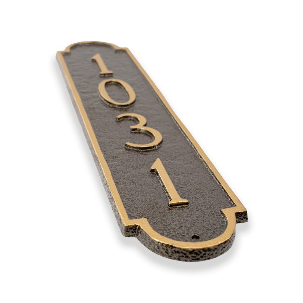 Rockford Column Address Sign Plaque – Montague Metal Products