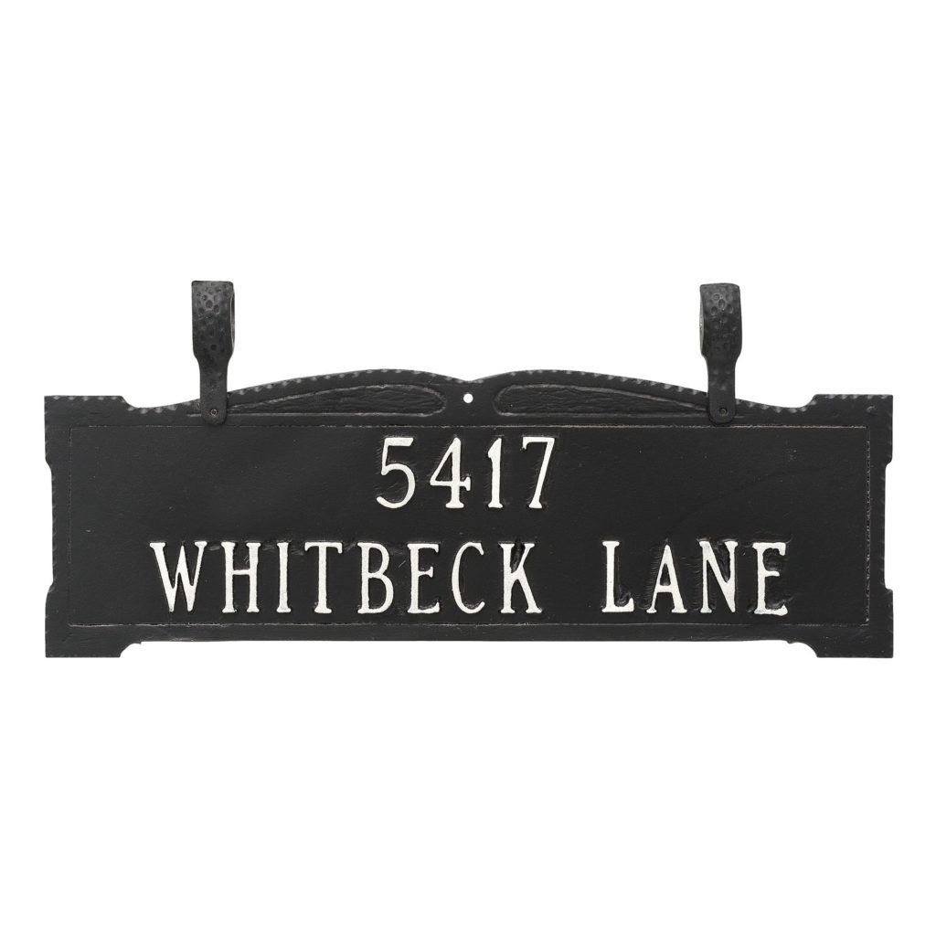 4.75″ x 14.75″ Cast Aluminum Two Line Ladder Rest Sign – Montague Metal ...