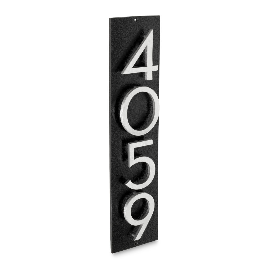 Floating Modern 3″ Number Vertical Address Plaque (4 digits) – Montague ...