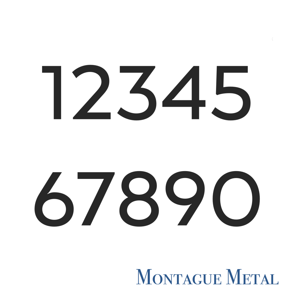 Modern House Numbers – Montague Metal Products