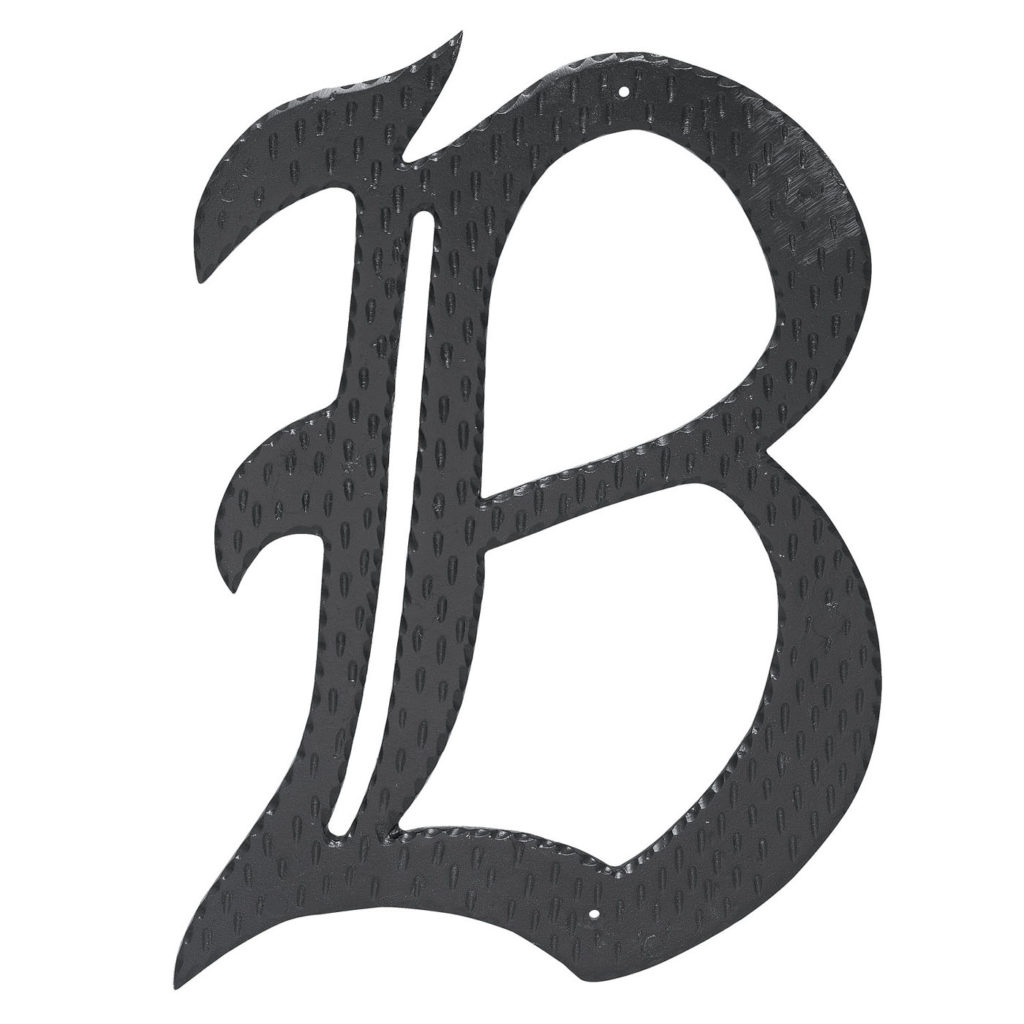 24″ Home Accent Individual Monogram Letters A-Z Black – Montague Metal ...