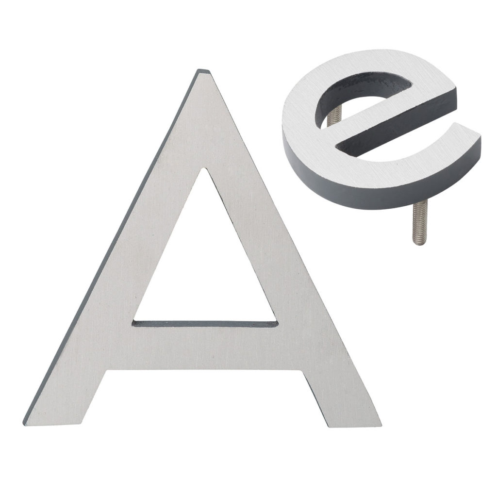 Modern Floating Letters – Montague Metal Products