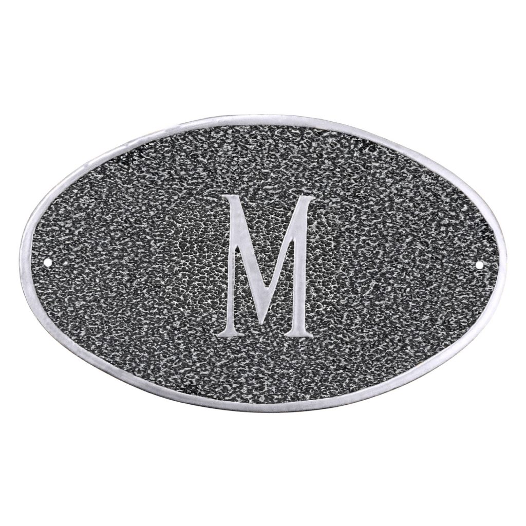 Single Letter Women and Men Restroom Oval Statement Plaques – Letter M ...