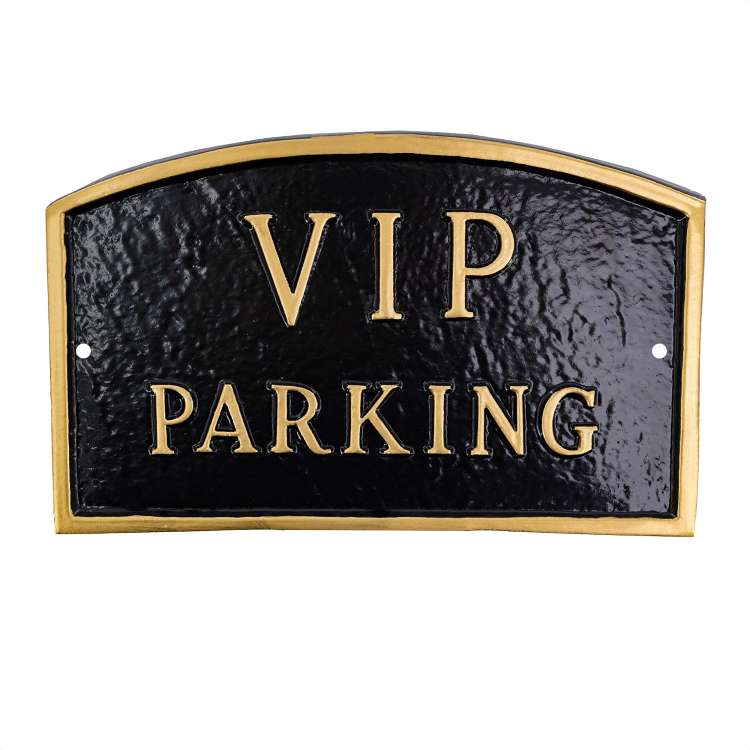 Arch VIP Parking Statement Plaque Sign (Mount, Arch & Color Options ...
