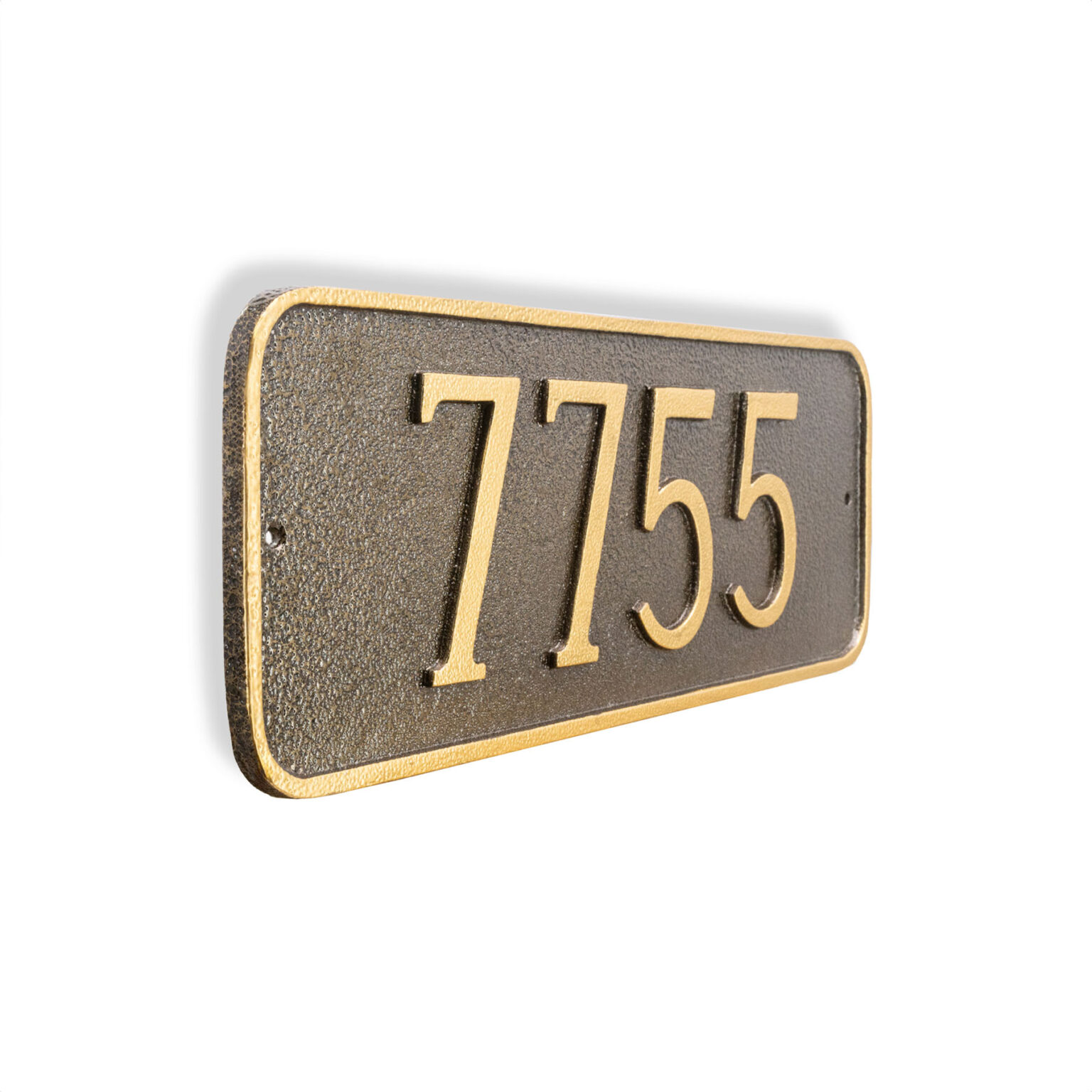 Horizontal Floating Modern Address Plaque (6″ Numbers – 4 Characters ...