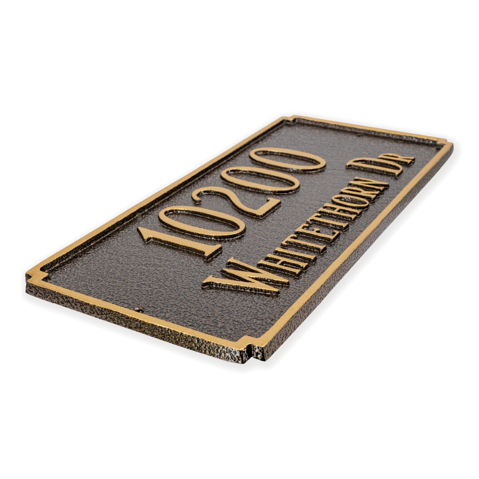 Madison Standard Two Line Address Sign Plaque – Montague Metal Products