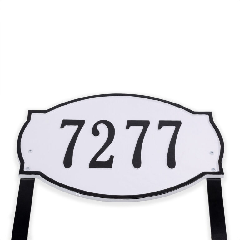 Cambridge Standard One Line Address Sign Plaque with Lawn Stakes ...