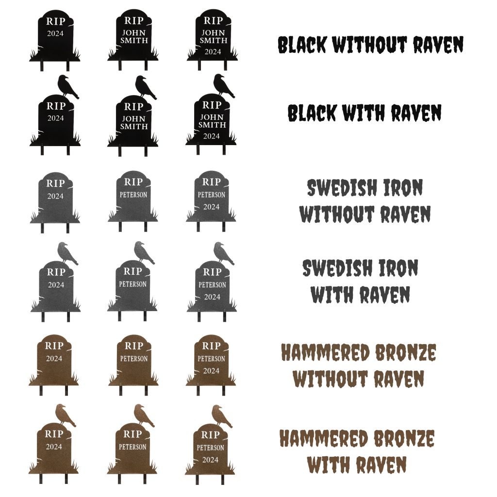 Personalized R.I.P. Tombstone with Name and/or Date – Halloween Metal ...